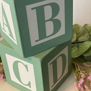 ABC Baby Block Centerpiece - Etsy