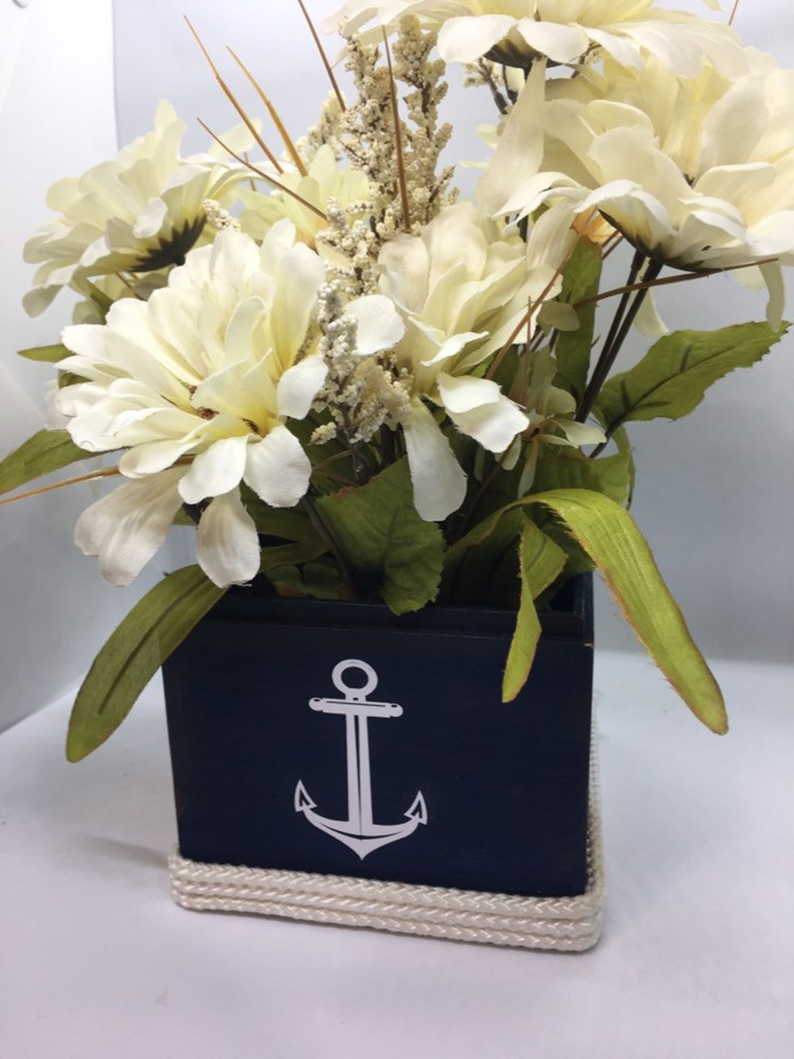 Nautical Wood Flower Container /centerpiece/table Number - Etsy