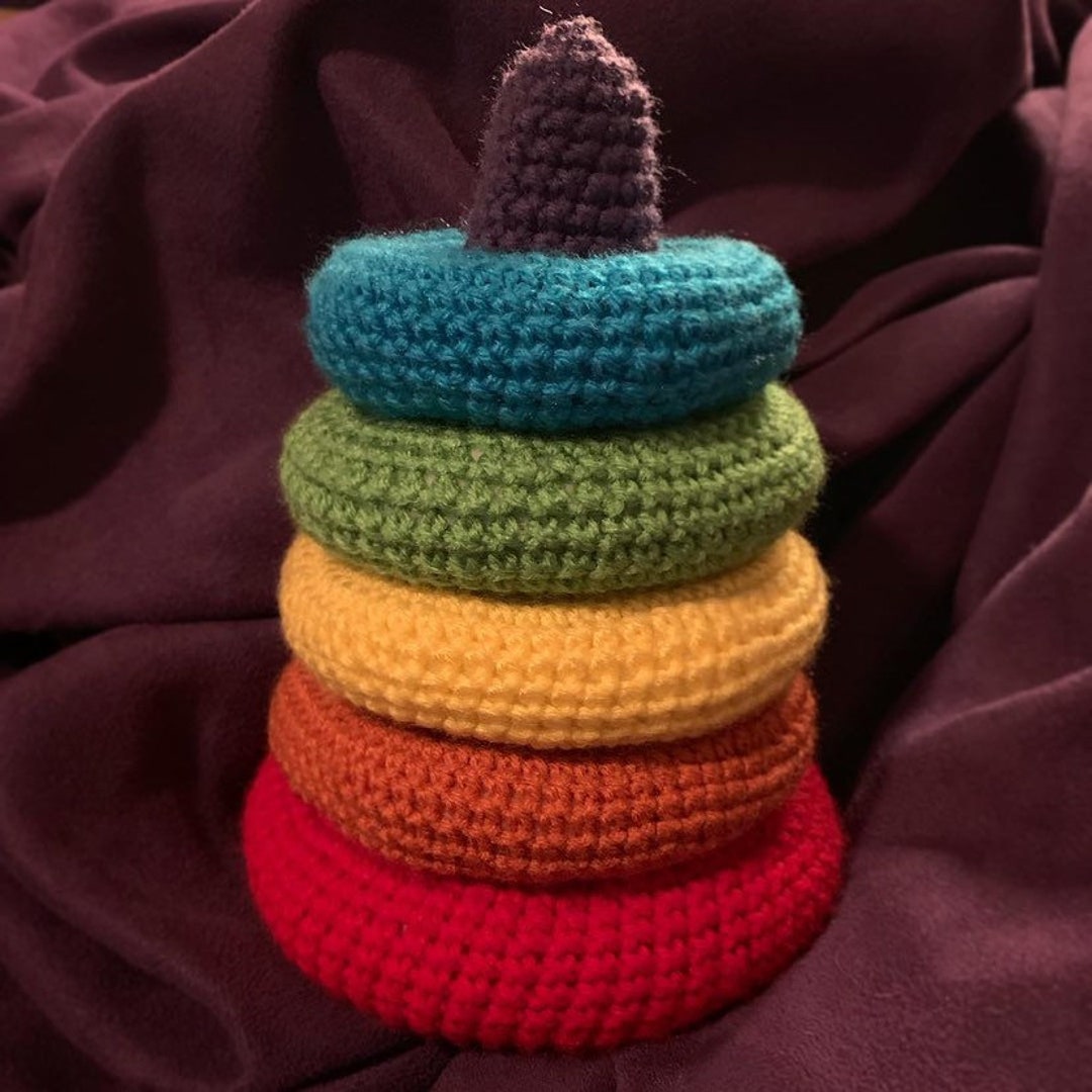 Adorable Rainbow Stacking Ring Set - Etsy