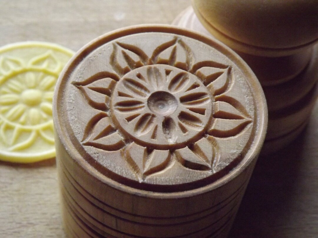 CORZETTI PASTA Stamp = 1 Handle + 1"wildflower" Stamp Handturned ...