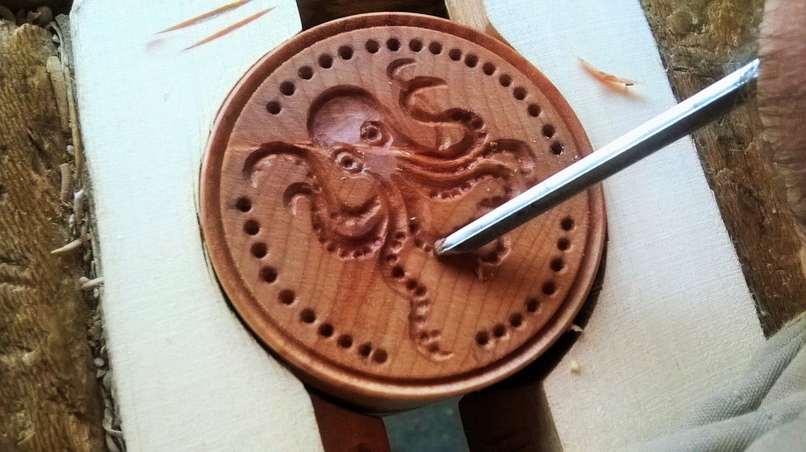 Octopus Corzetti Pasta Stamp Made in Fine Beech Wood From the - Etsy