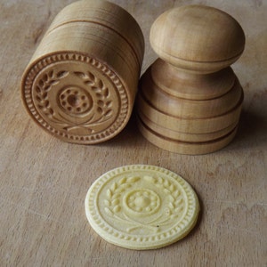 CORZETTI PASTA Stamp = 1 Handle + 1"garland" Stamp Handturned ...