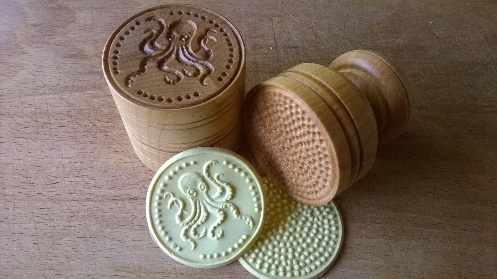 Octopus Corzetti Pasta Stamp Made in Fine Beech Wood From the - Etsy