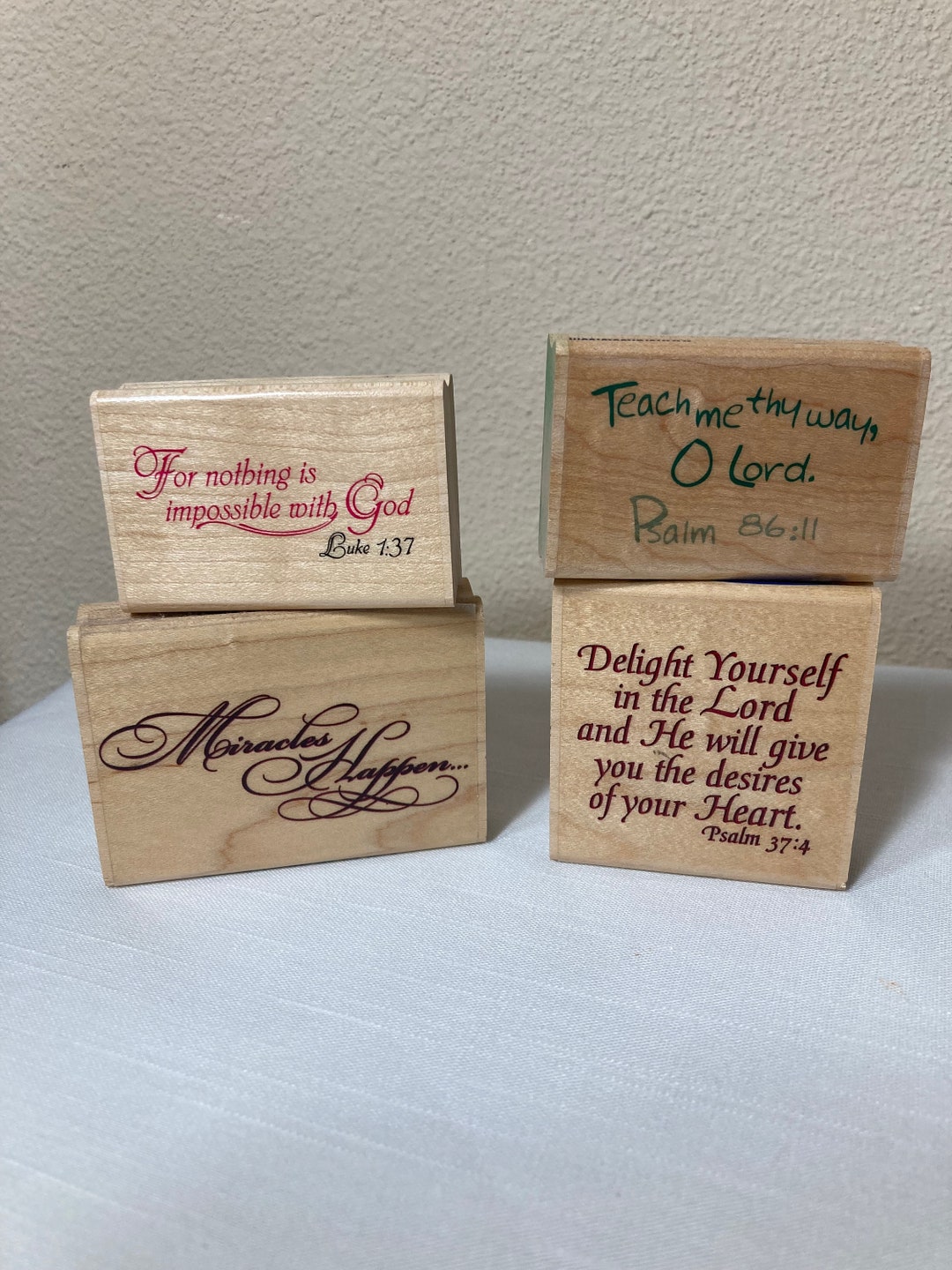 Scripture Stamps Wooden Stamps - Etsy