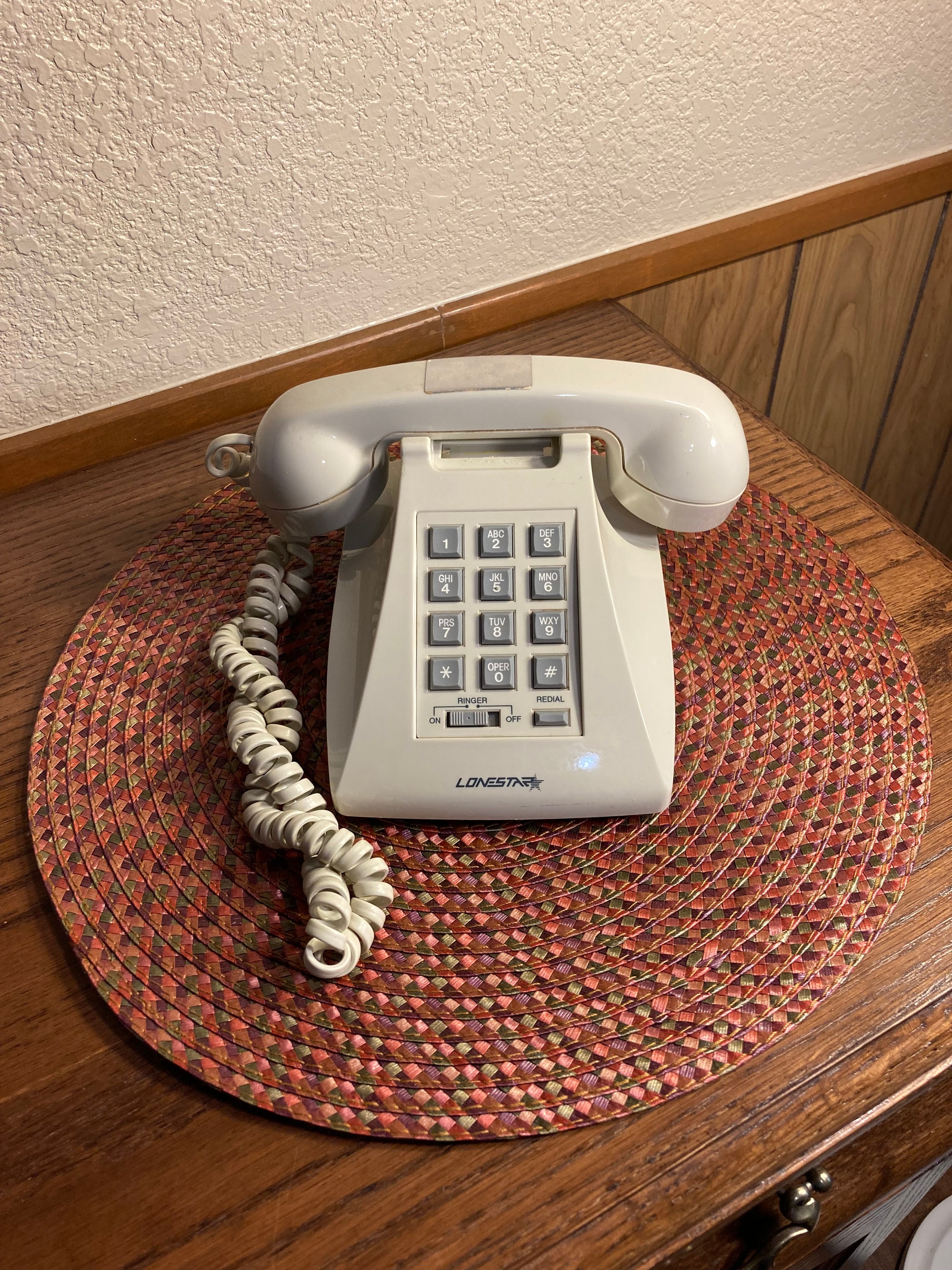 Vintage Push Button Desk Phone - Etsy