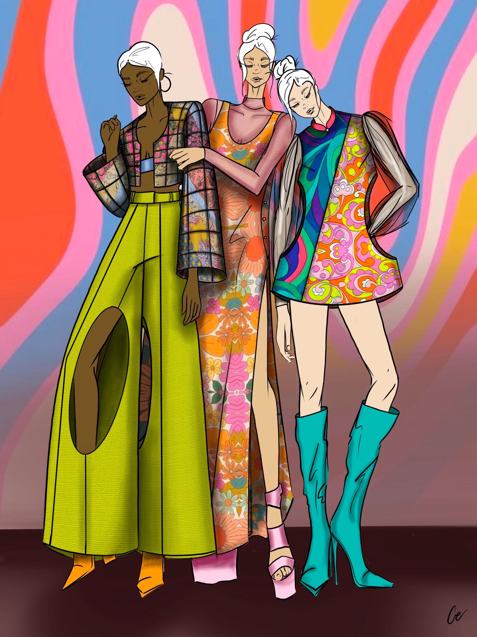 Groovy Girls Fashion Print - Etsy