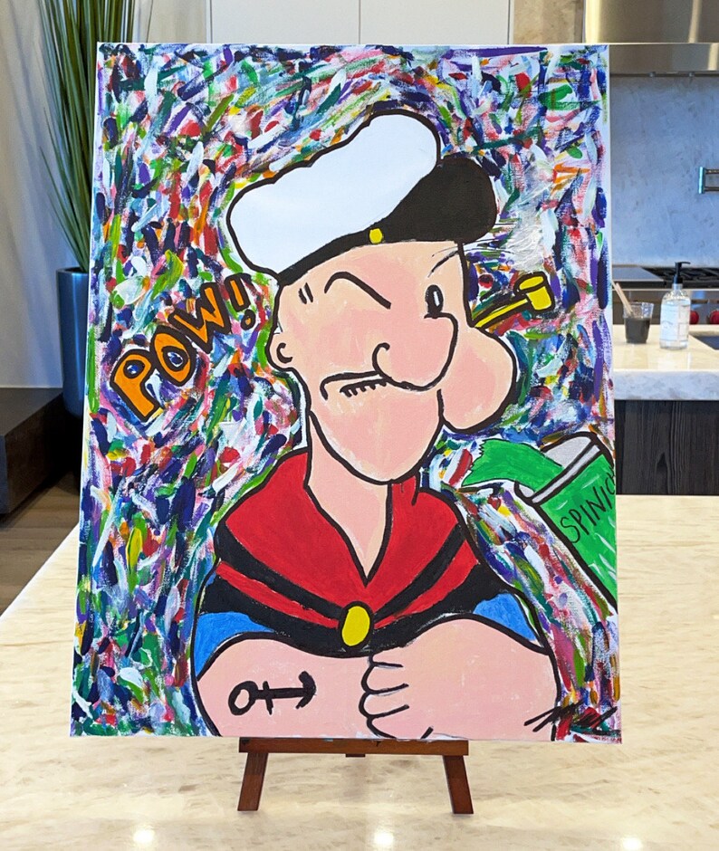 Popeye Pop Art - Etsy