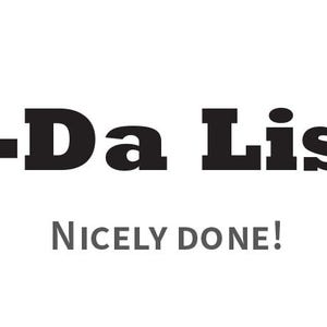To-do / Ta-da: Simple Task and Celebration Lists - Printable PDF - Etsy