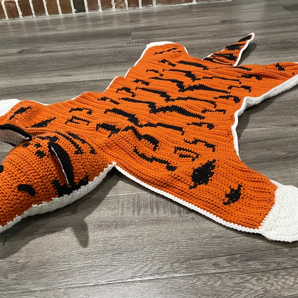 Tiger Rug - Etsy