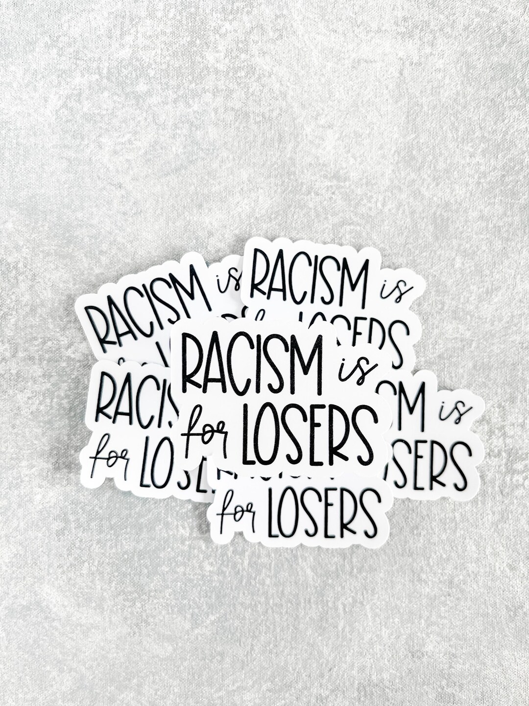 Racism is for Losers Sticker | End Racism | Racism Sticker | Vinyl ...