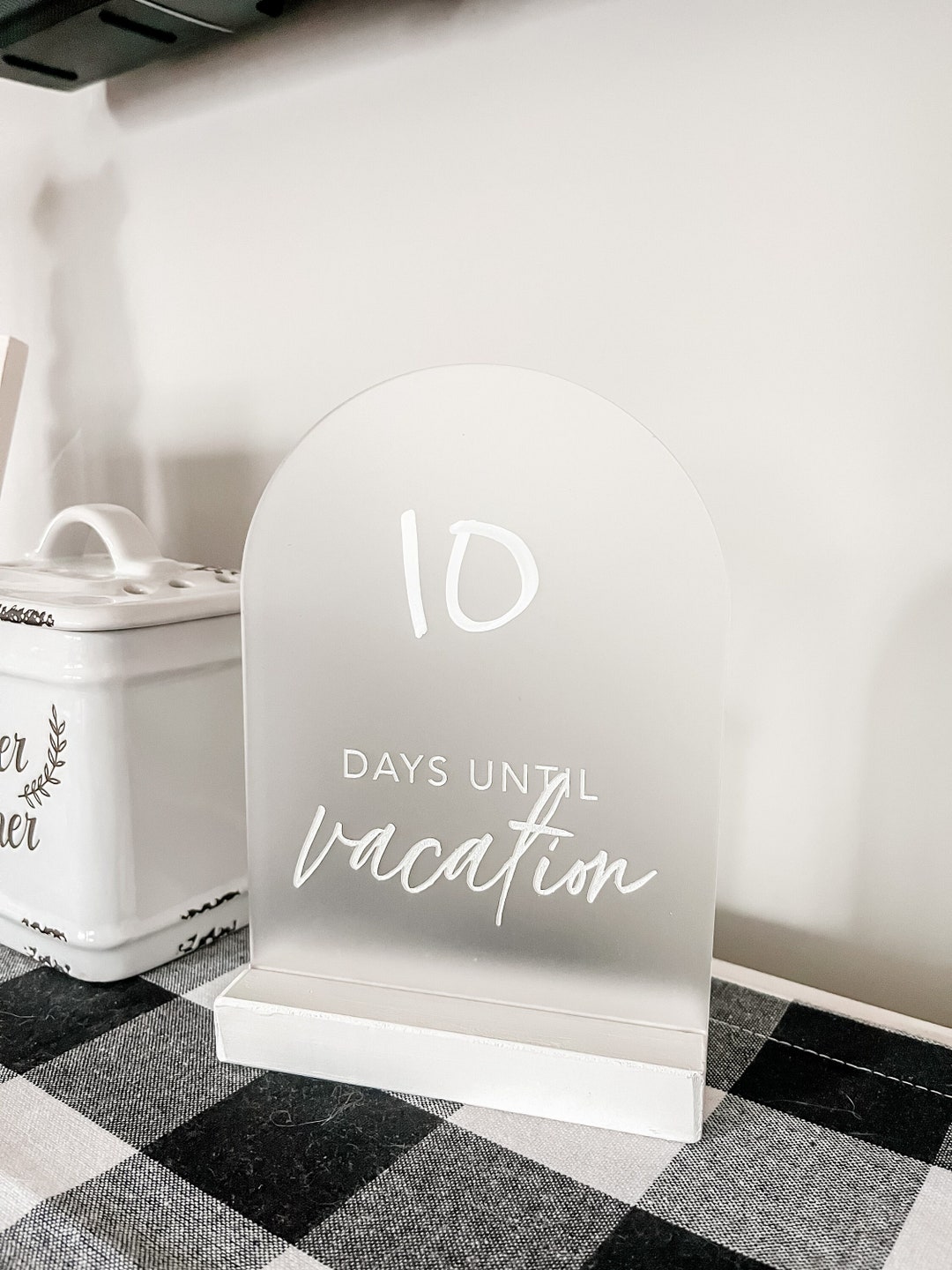 Arch Vacation Countdown Sign | Custom Countdown Sign - Etsy