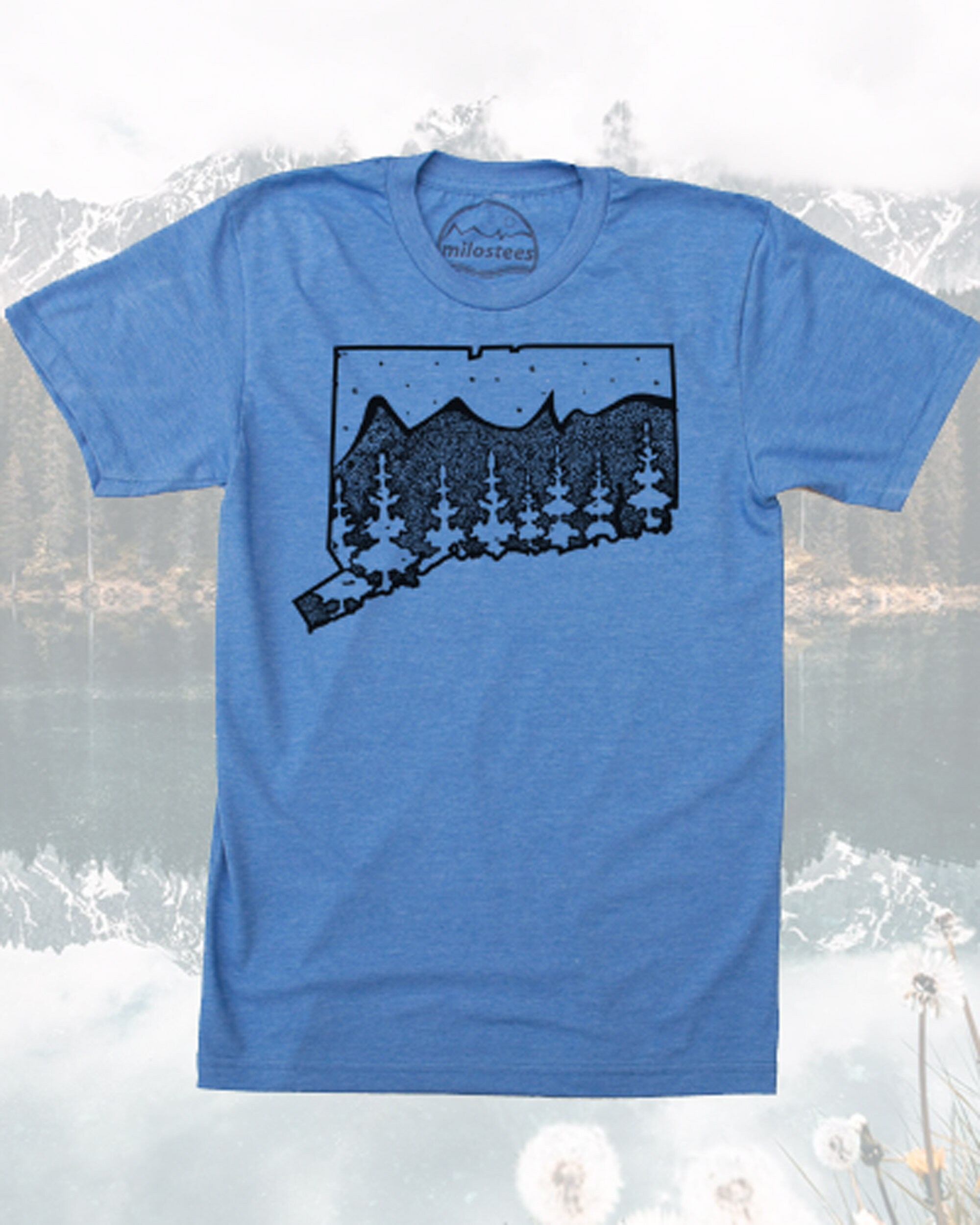 Connecticut Home Shirt Nature Design Printed on Soft 50/50 Tee in a ...