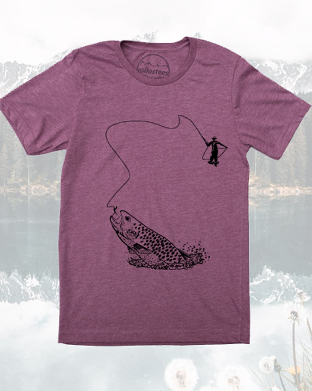 Fly Fishing Shirt Fisherman Apparel on Soft 50/50 Tee in - Etsy