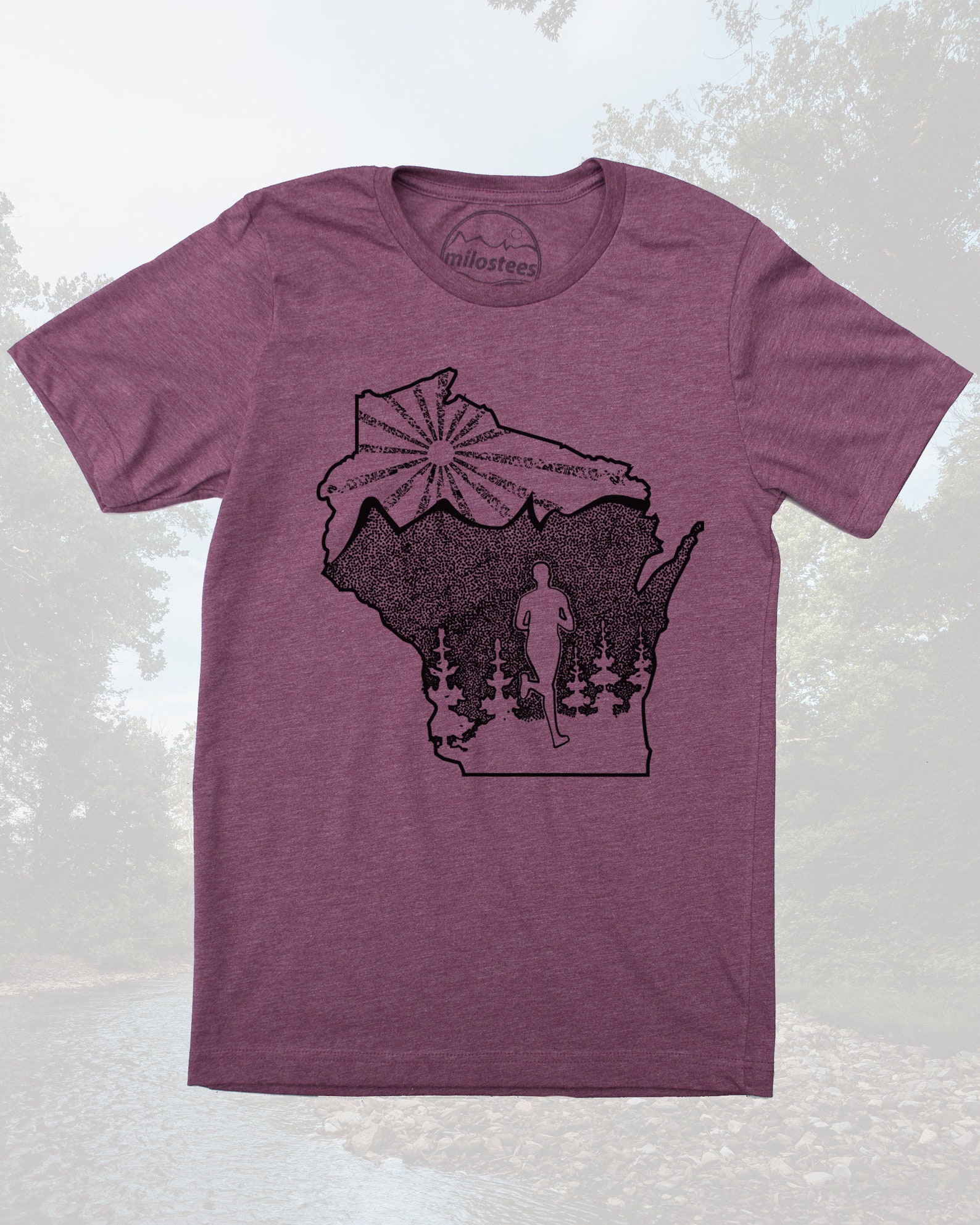 Wisconsin Shirt Running Apparel for Jogs at Devils Doorway or Milwaukee ...