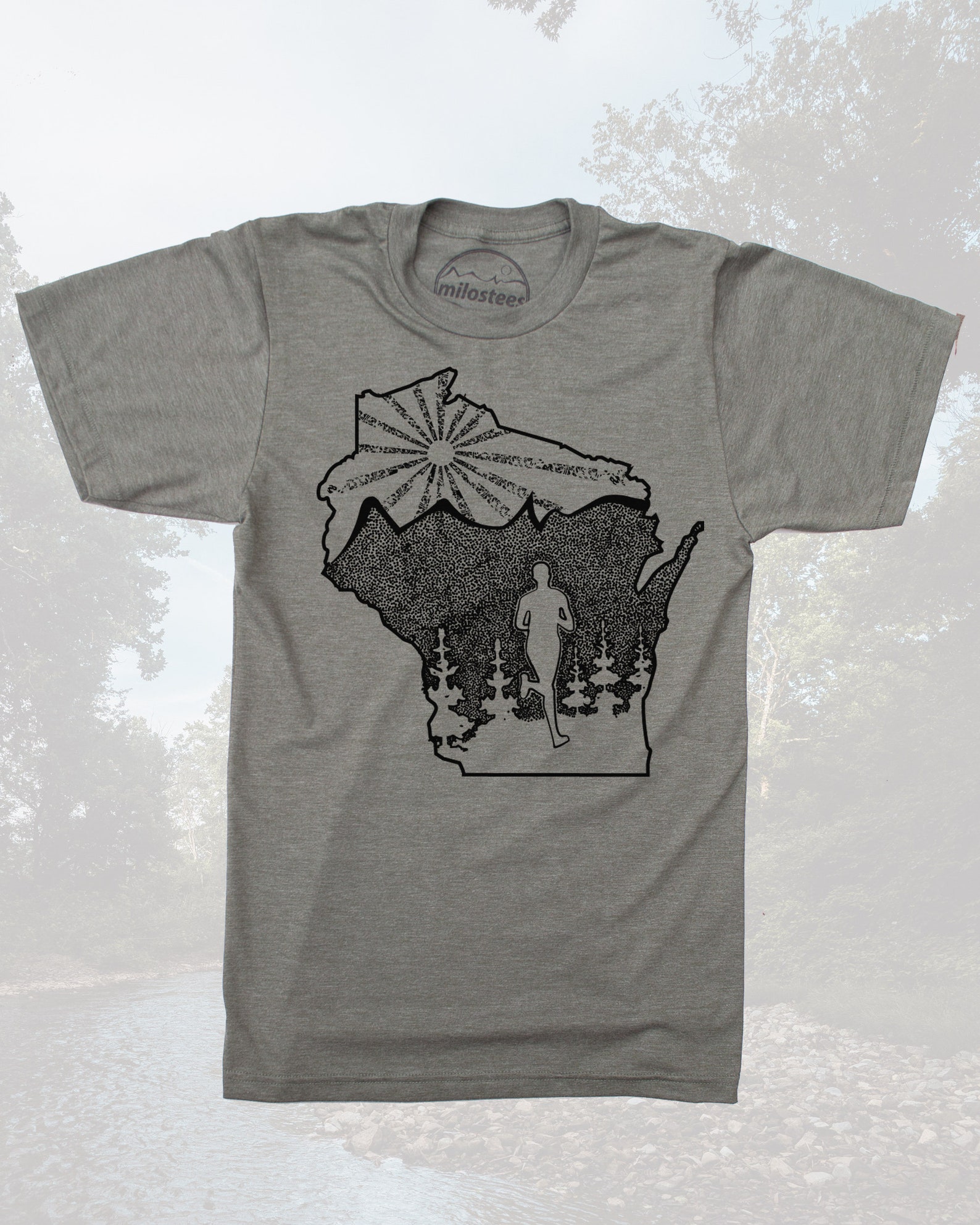 Wisconsin Shirt Running Apparel for Jogs at Devils Doorway or Milwaukee ...