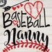 Baseball SVG DXF PNG - Baseball Nanny Design - Digital Download File - Etsy