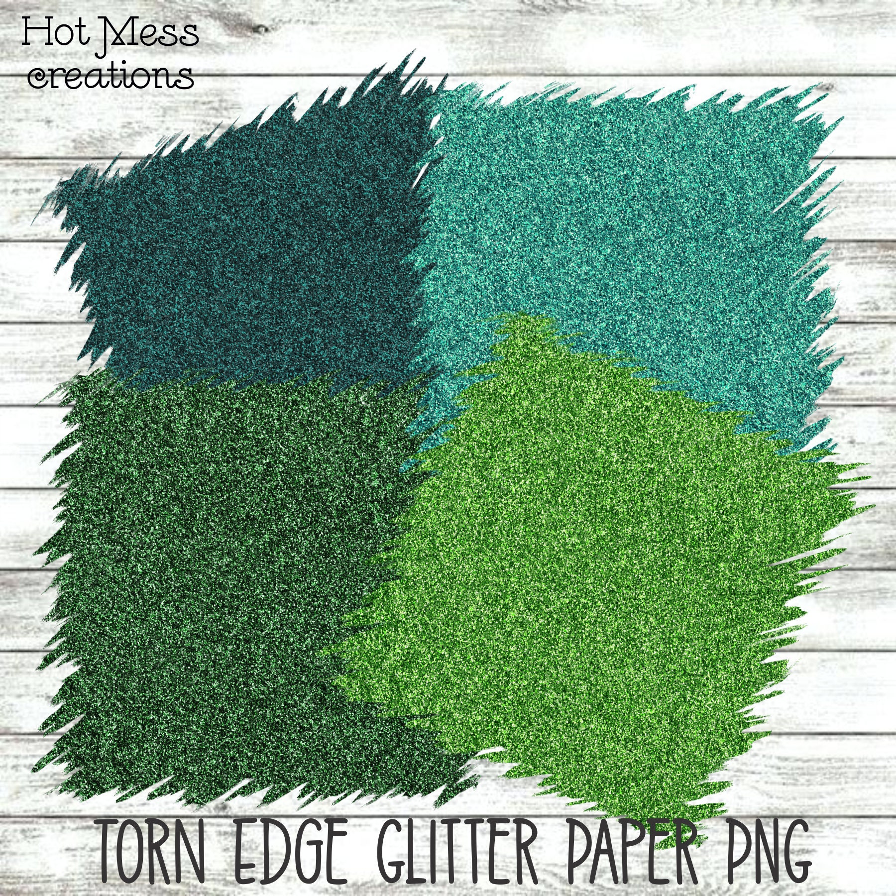 Glitter background Torn Edge Green Glitter Digital Paper | Etsy