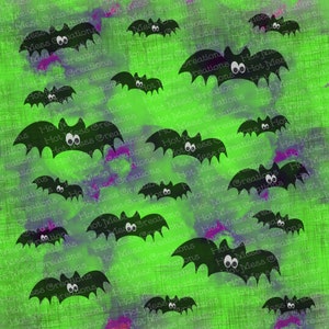 Halloween Digital Paper PNG - Bats - Frankenstein - Ghost - Spiders ...
