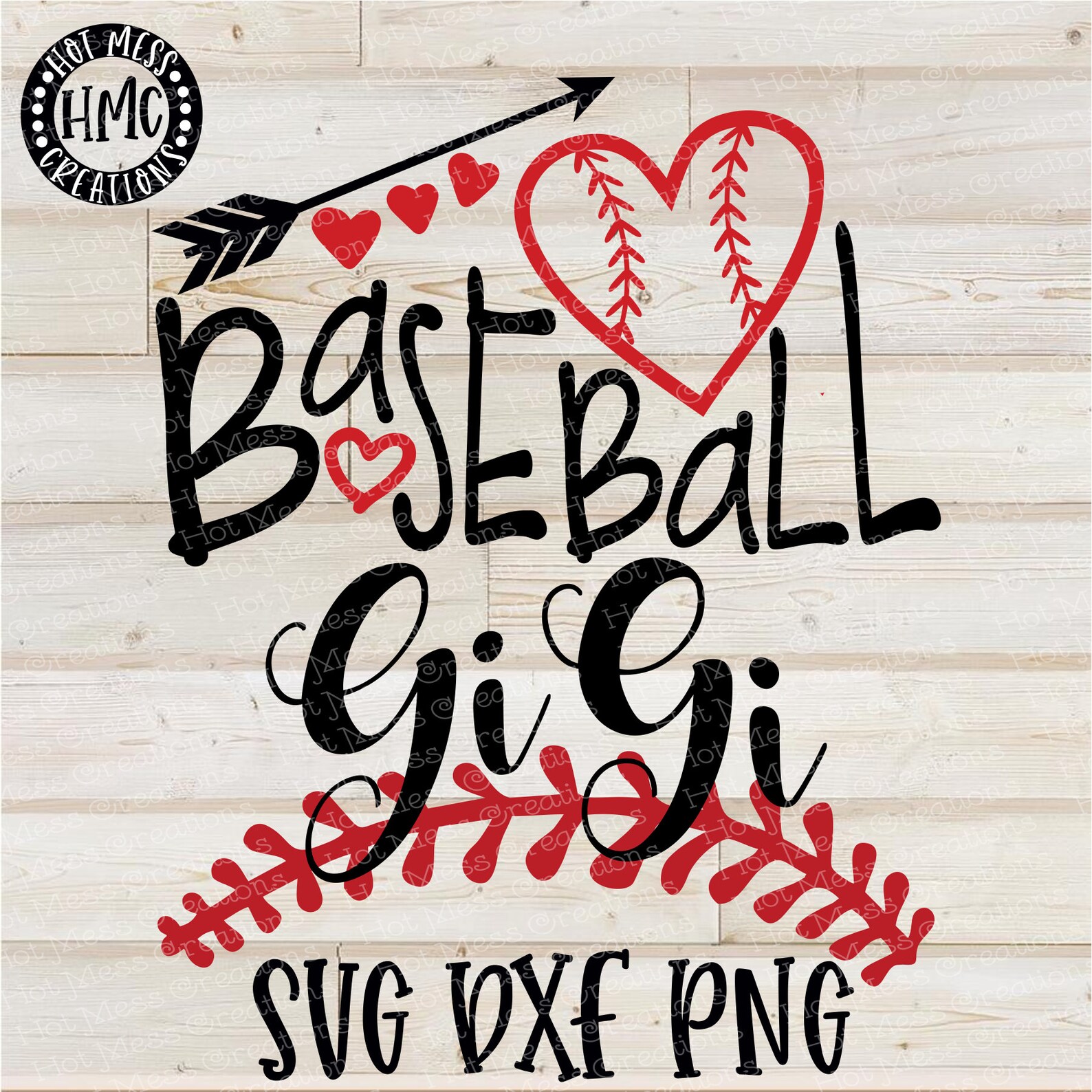 Baseball SVG DXF PNG Baseball Grandparent Baseball Gigi | Etsy