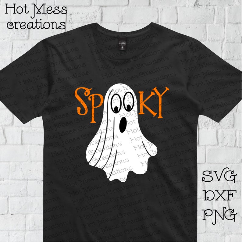 Spooky SVG Spooky Ghost Vector Halloween Design Child - Etsy
