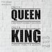 Only a Queen Only a King SVG DXF PNG Queen King Anniversary | Etsy