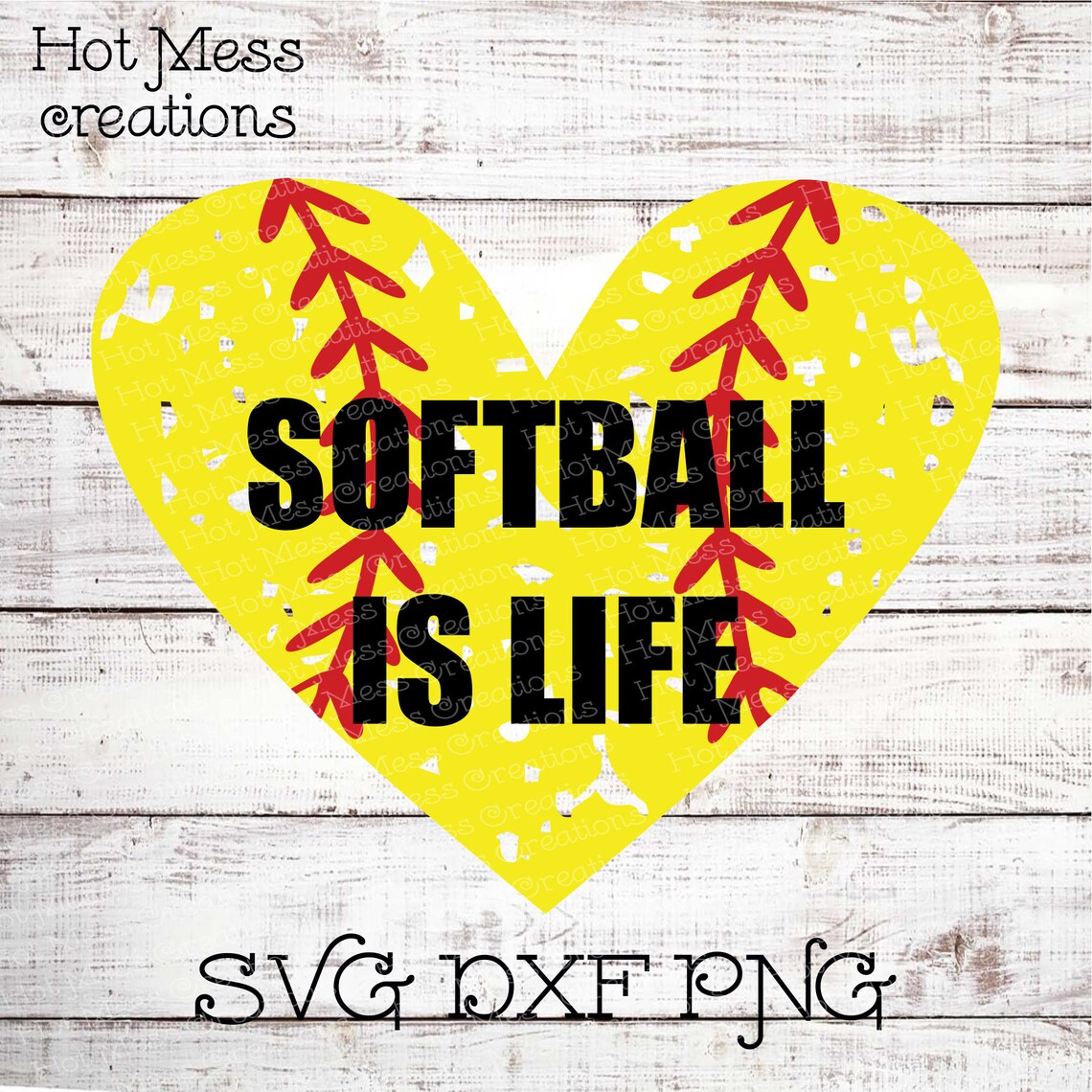 Softball SVG DXF PNG Softball is Life Distressed Softball - Etsy 日本