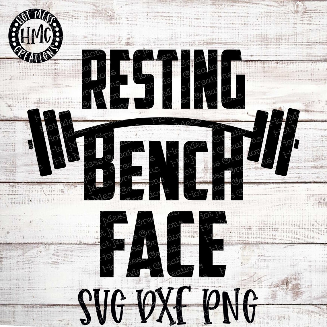 Resting Bench Face SVG DXF PNG Work Out Lift Weights Gym | Etsy