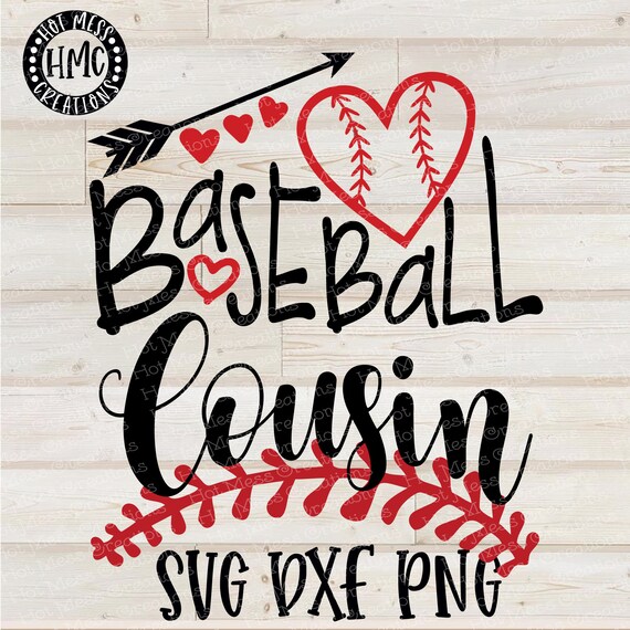 Baseball SVG DXF PNG Baseball Design for Cousin Digital | Etsy Canada