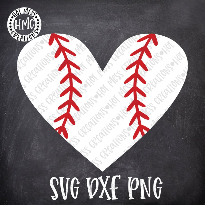 Baseball Heart - Etsy