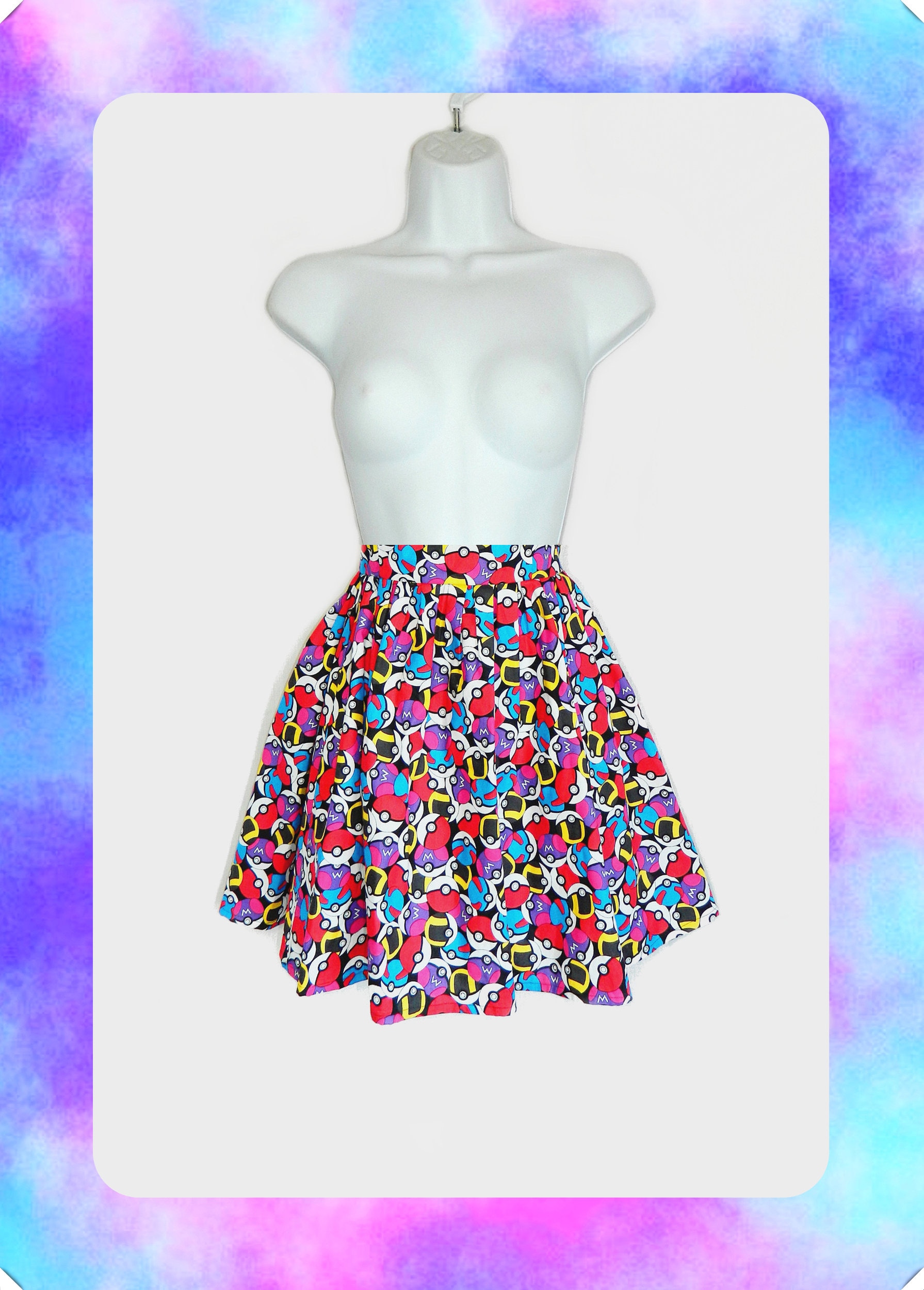 Custom Video Game Pokemon Pokeball Skirt - Etsy