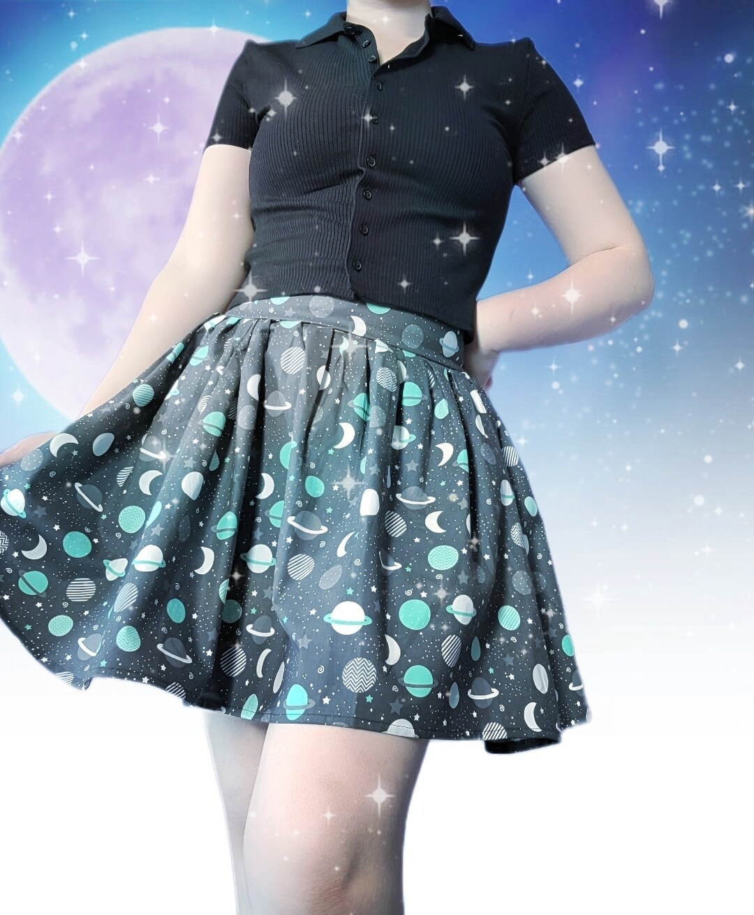 Outer Space Planet Skirt - Etsy