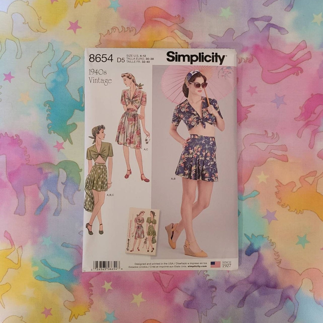 Simplicity Sewing Pattern 8654. Women's Dress Size 4-12 - Etsy