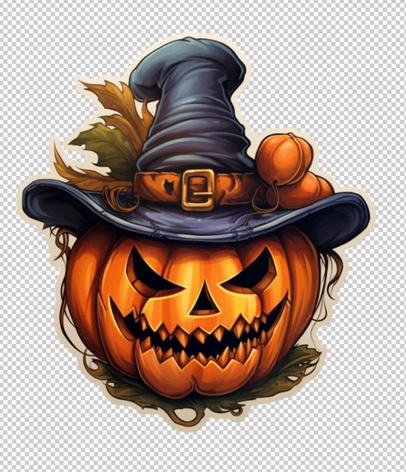 Halloween Pumpkin Head SVG for Cricut, PNG, Scarry Horror, Illustration ...