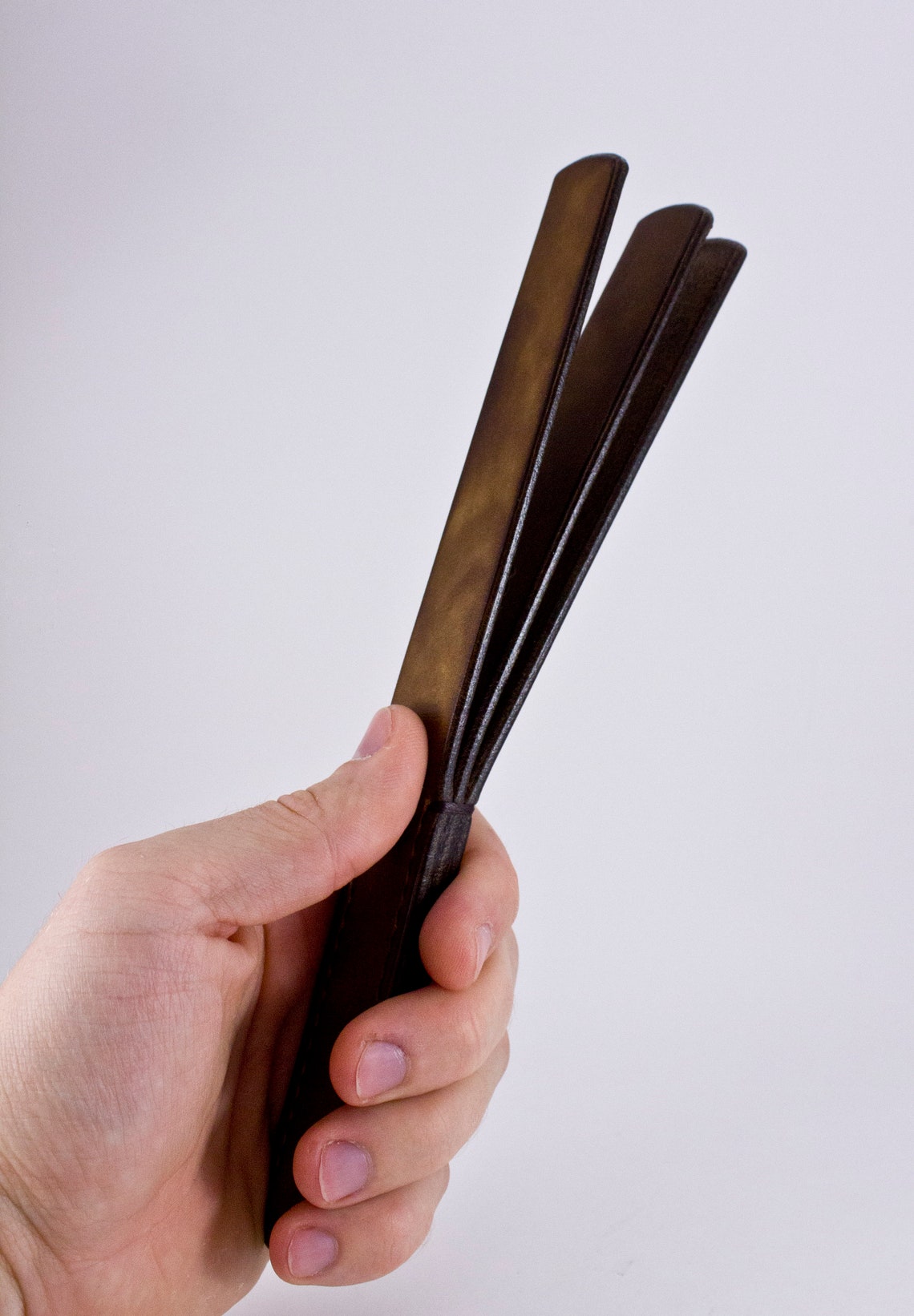 Leather Butt Slapper Loud Spanking Triple Paddle Mature Etsy