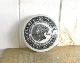 Antique Cherry Toothpaste Jar - Etsy