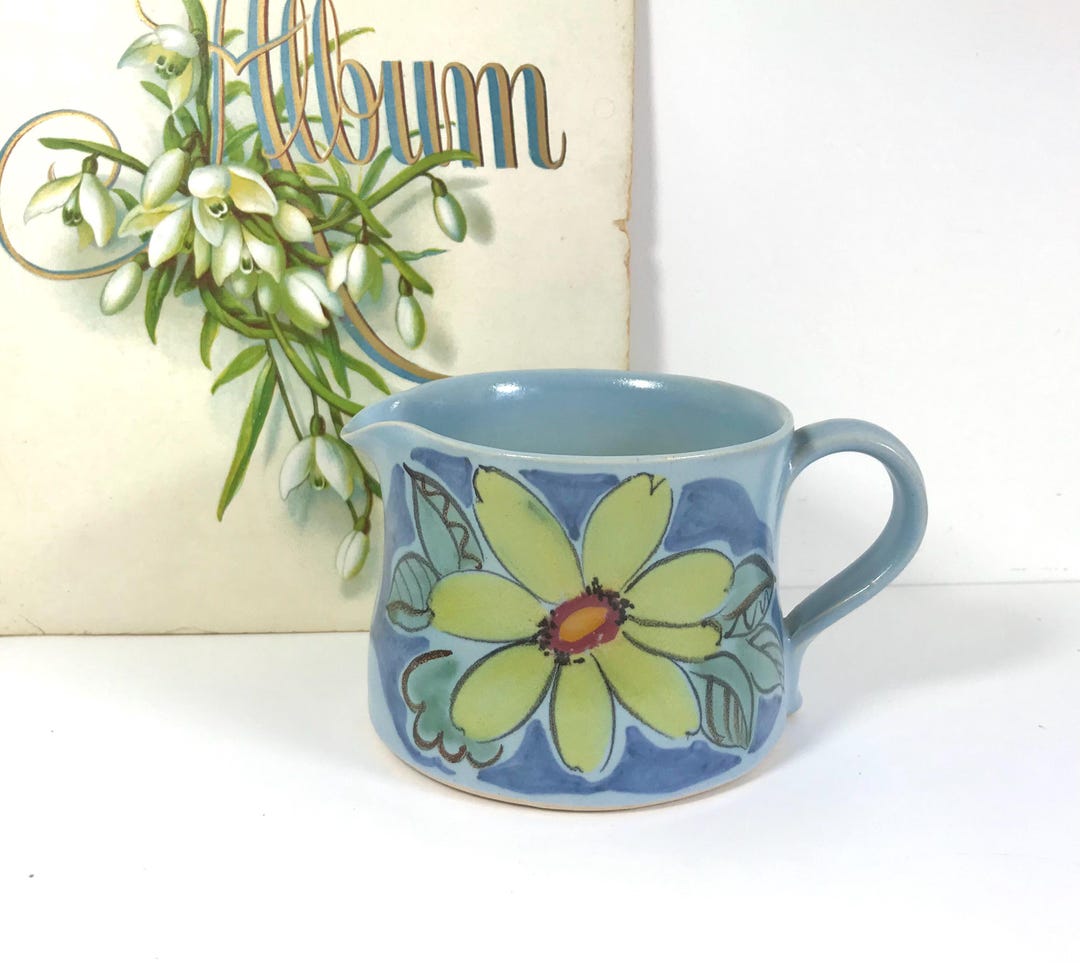 Buchan Stoneware Jug, Edinburgh Design, Portobello Scotland, Blue With ...