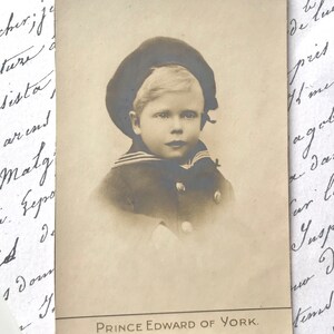 Vintage Photograph, Young Prince Edward, Real Photograph, Sailor Suit ...
