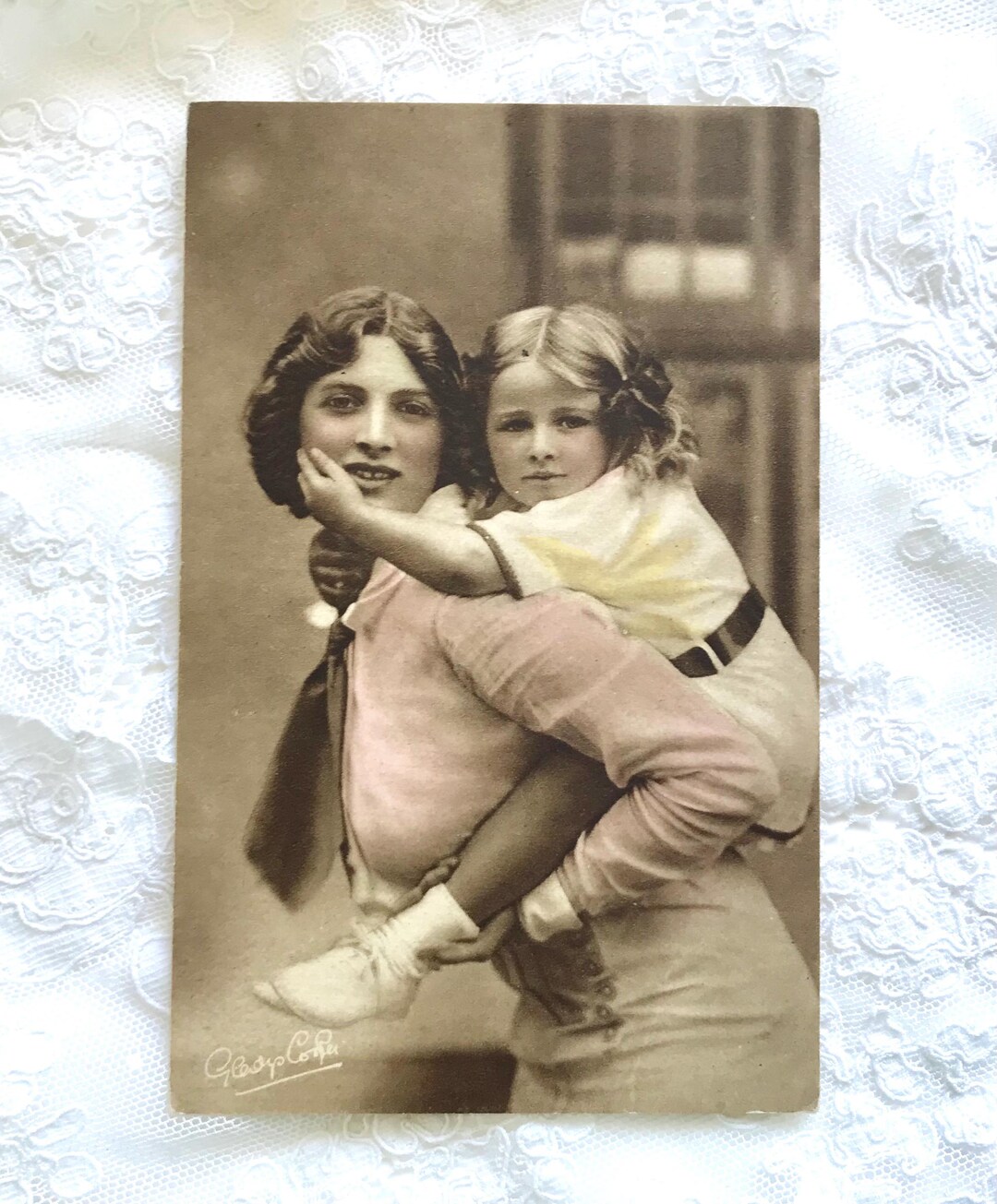 Famous Actress Postcard, Gladys Cooper With Baby Joan, Real Photograph ...