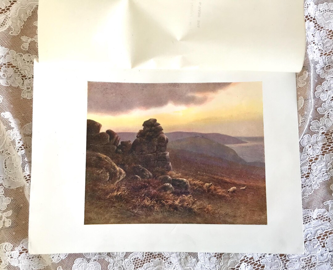 Lorna Doone Art Print, ‘the Devil’s Cheese Ring’, Original Book Plate ...