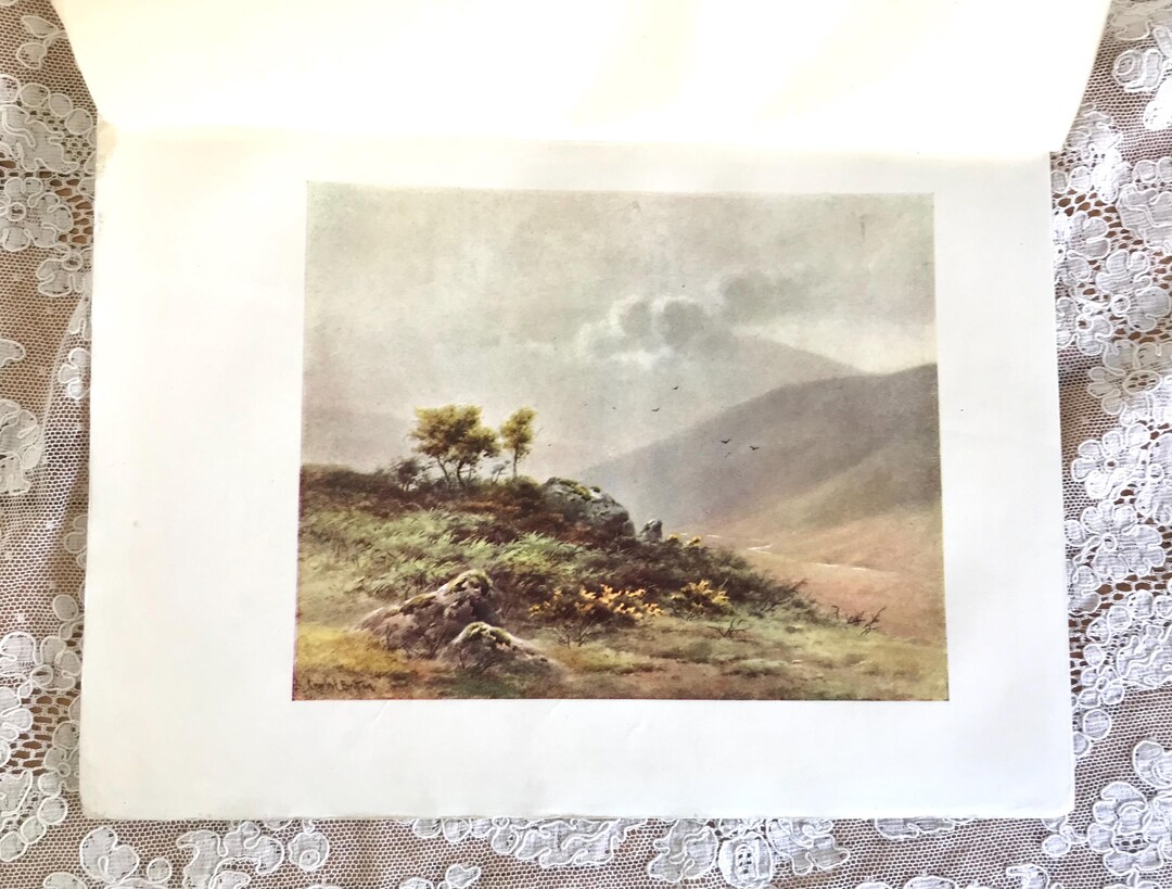 Lorna Doone Art Print, ‘the Doone Valley’, Original Book Plate, 1910 ...