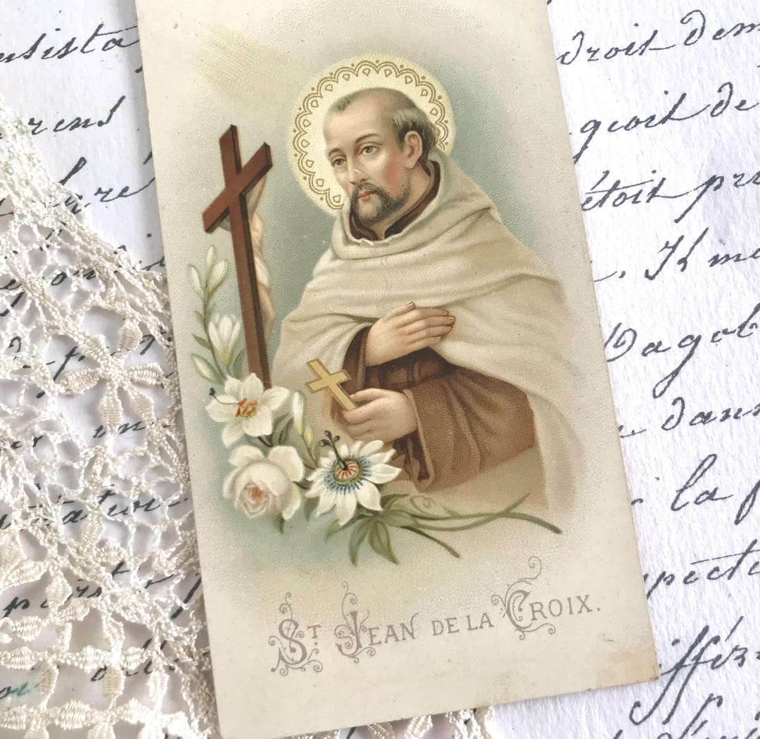 Antique French Prayer Card, Religious Ephemera, St. Jean De La Croix ...