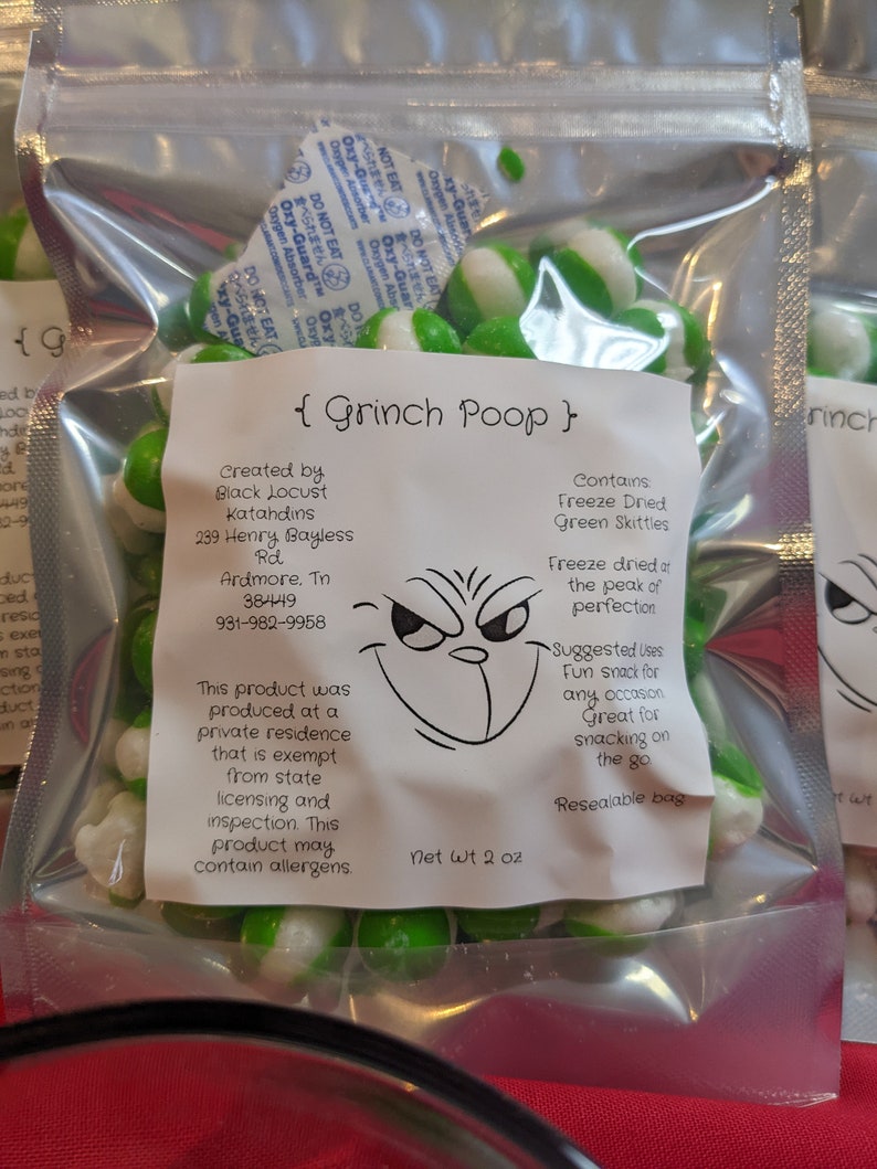 Freeze Dried Grinch Poop - Etsy