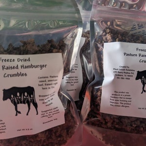 Freeze-dried, Pasture-raised Hamburger Crumbles: the Perfect Food for ...