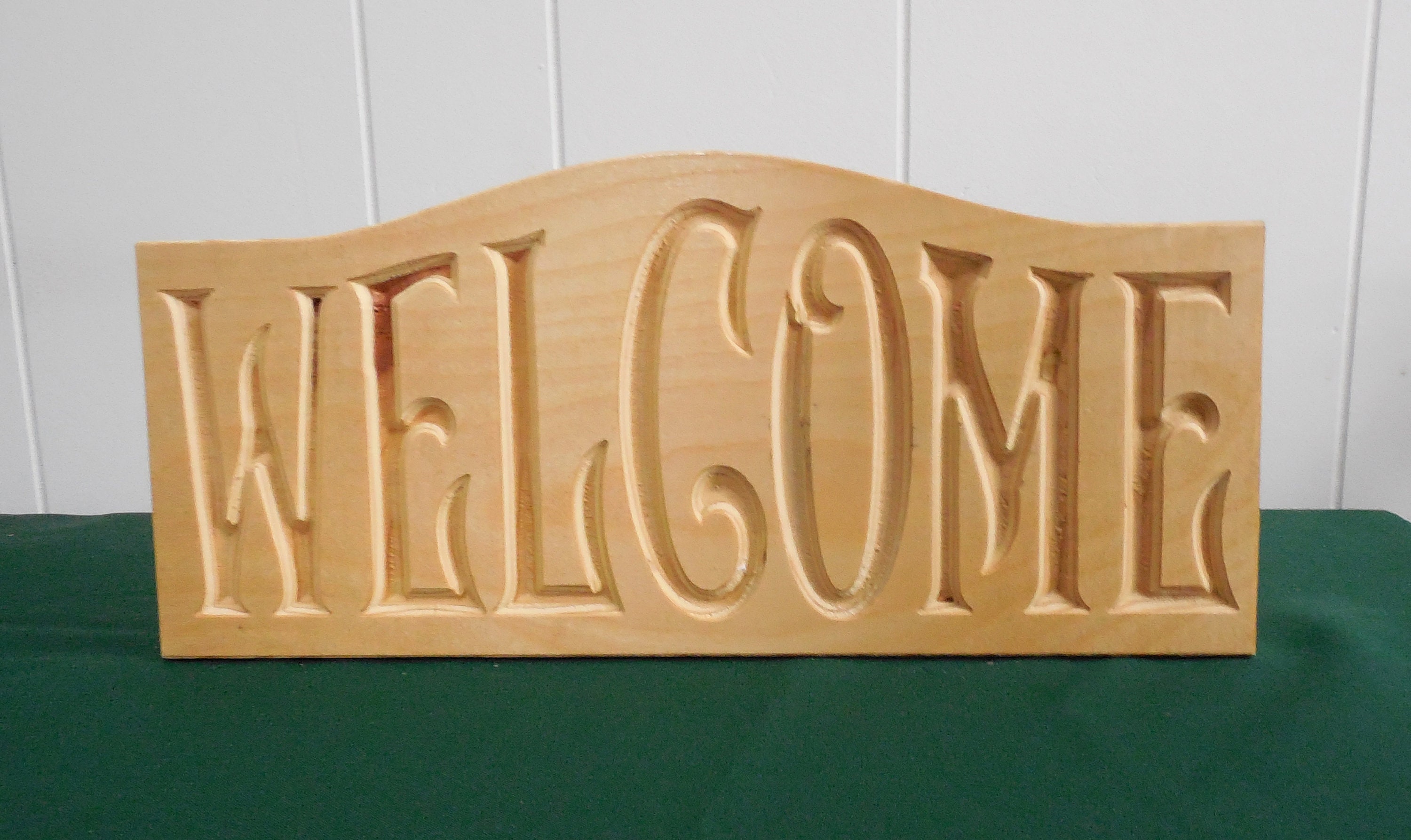 Carved Welcome Sign - Etsy