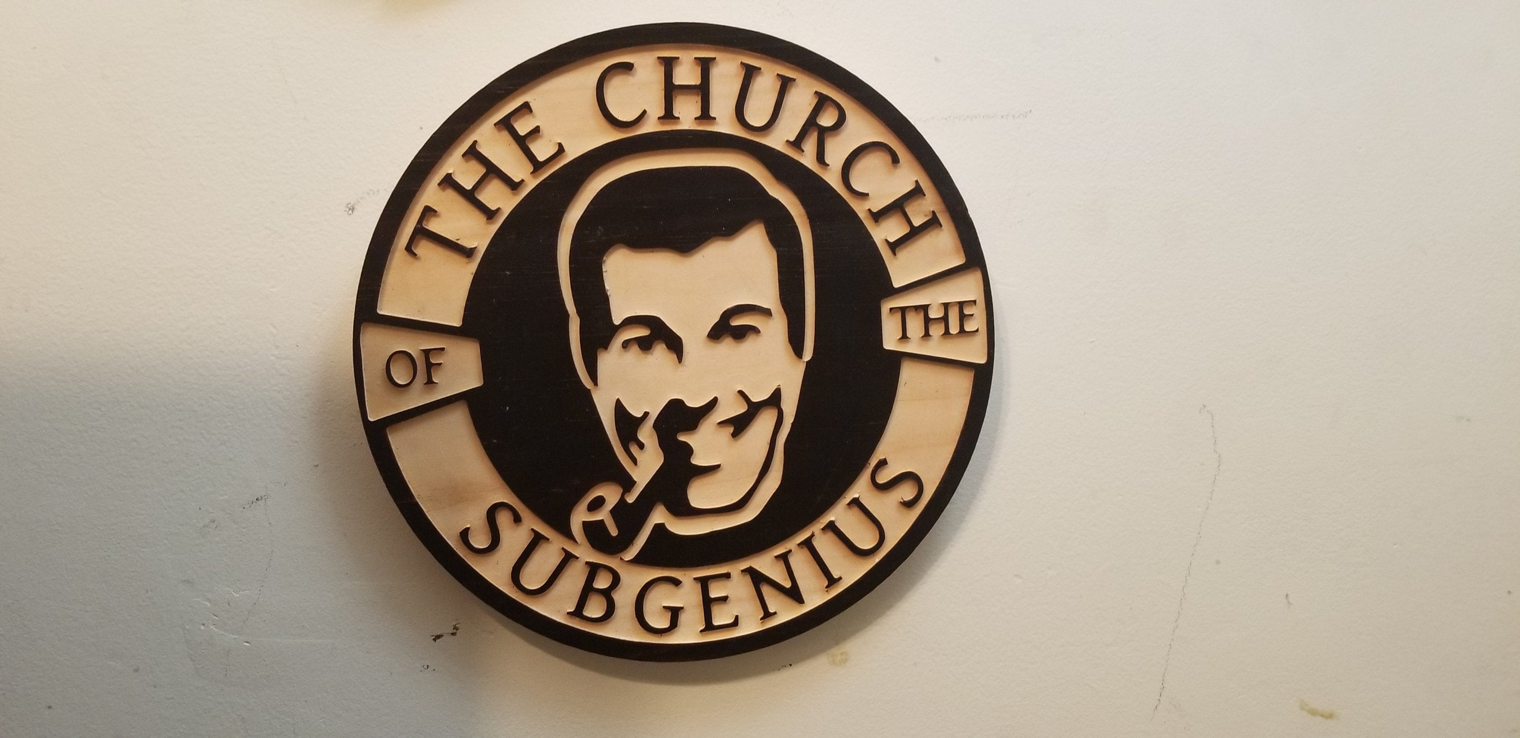 The Church of the Subgenius Wood Sign - Etsy