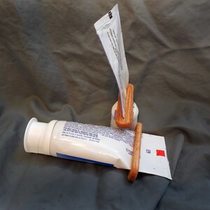 Wooden Toothpaste Squeezer - Red Oak - Etsy