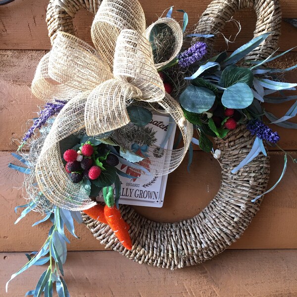 Rabbit Wreath - Etsy