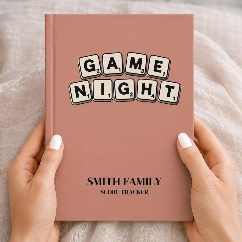 Custom Board Game Score Keeper Book | Personalized Game Night Journal ...