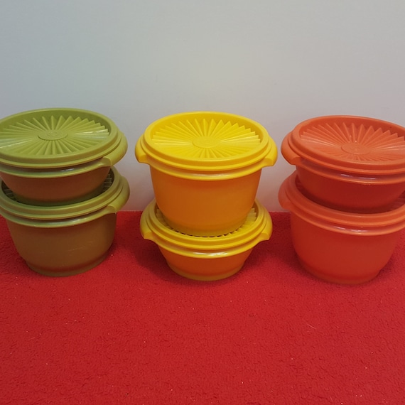 Tupperware Servalier Bowls 10 oz Set of 2 Containers Red New #1323 ...