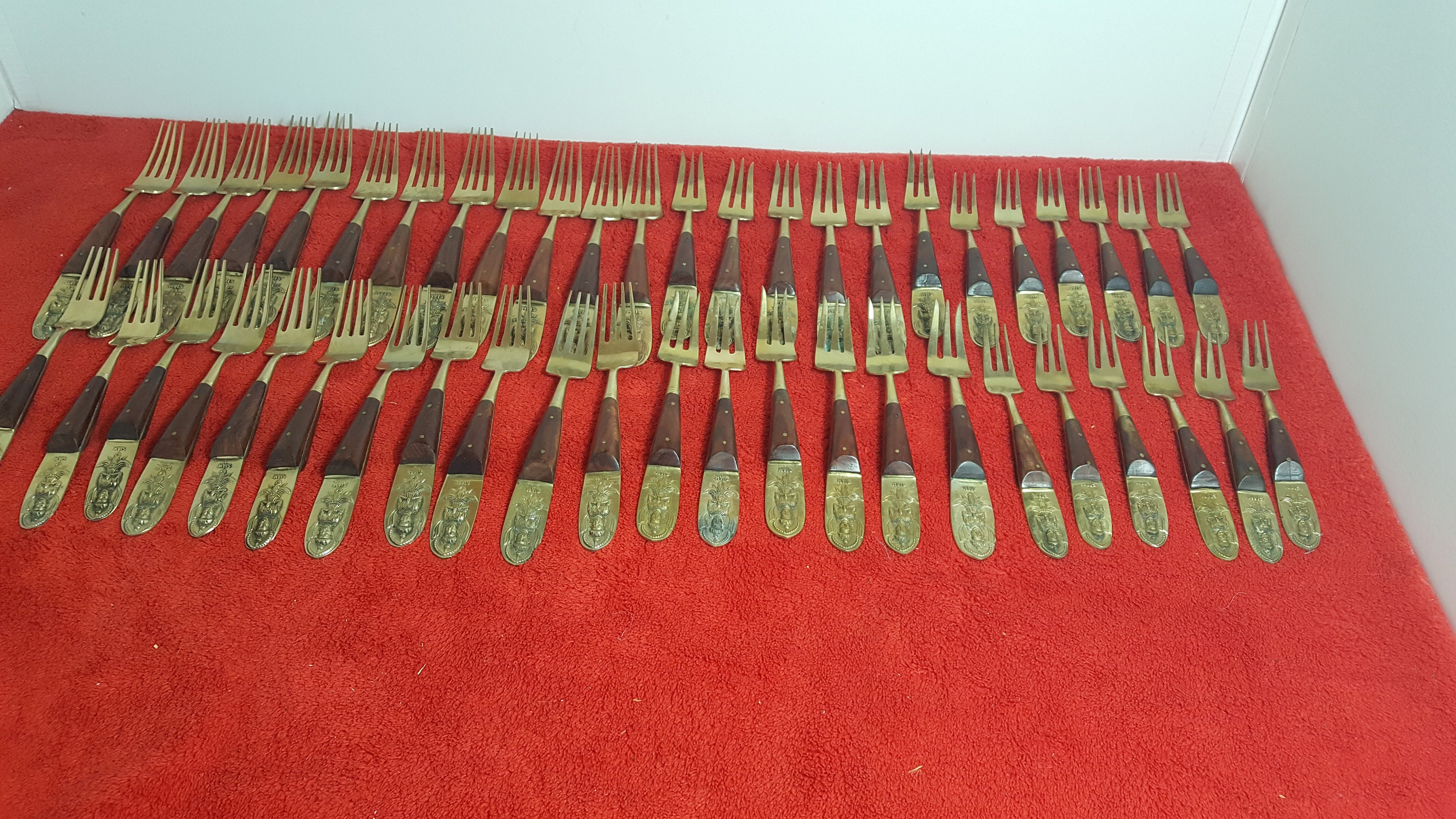 Vintage Siam Thailand Flatware Silverware Full Set 144 - Etsy